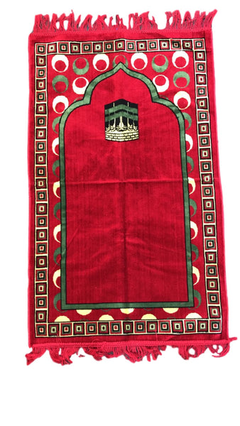 Kaaba Design Turkish Prayer Rug | Islamic Clothing and Books ...
